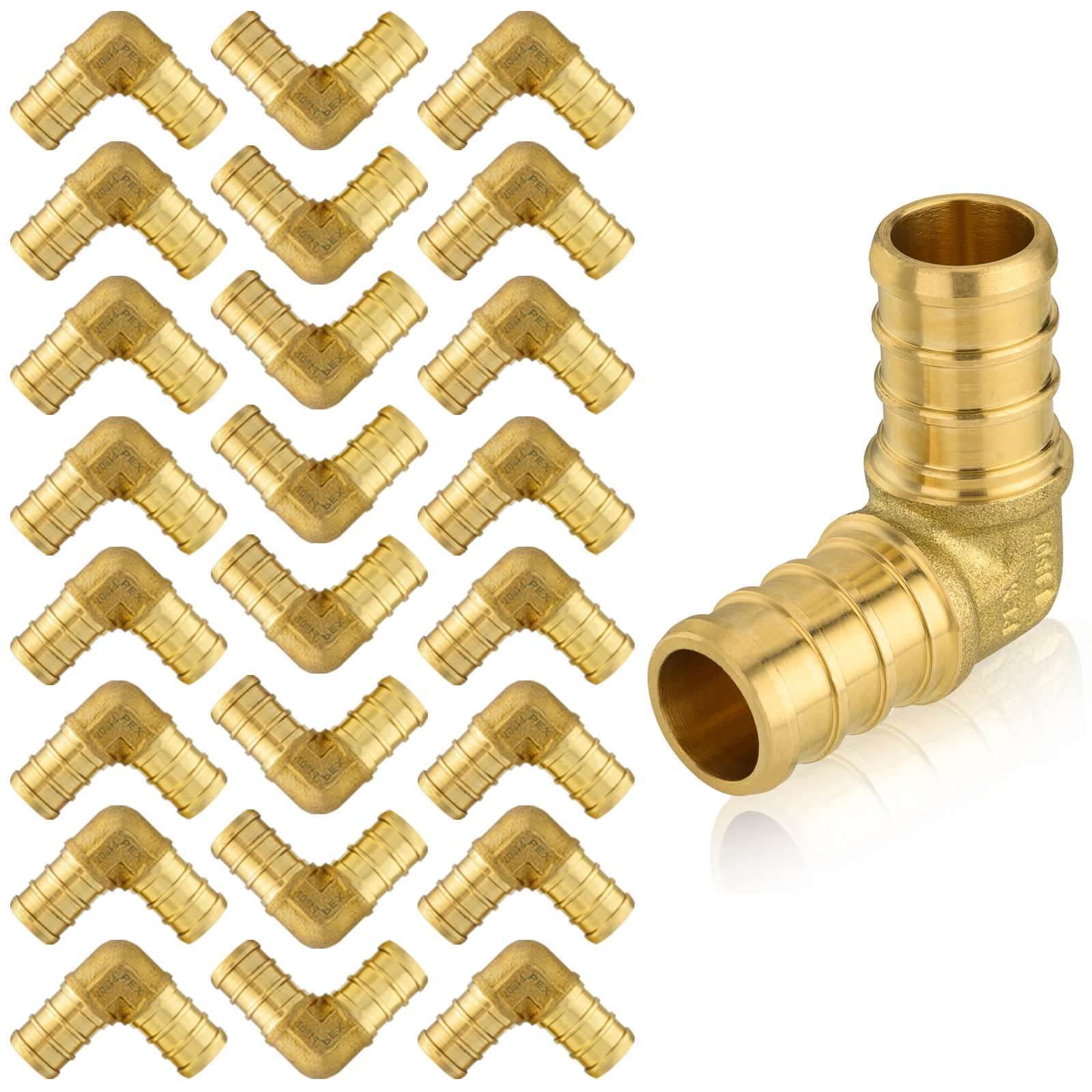 30 Pcs PEX-B Crimp Elbow 1" PEX x 1" PEX (Lead Free)