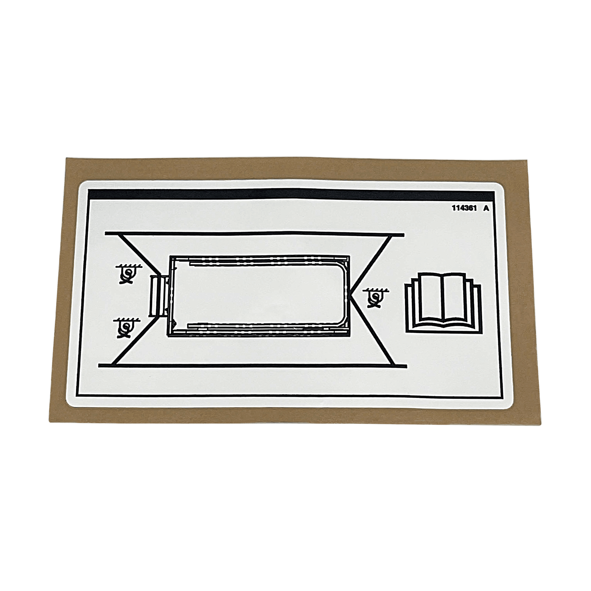 Genie Decal Label Transport Diagram 114361GT