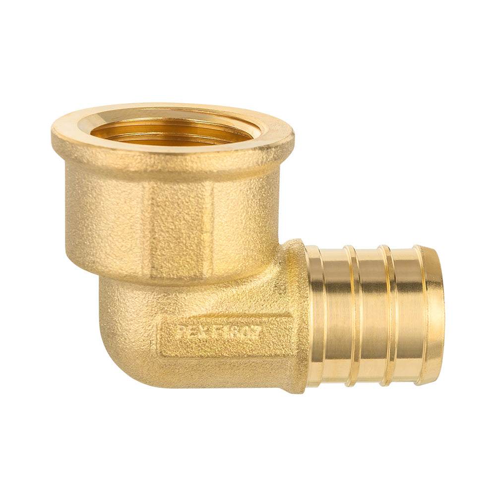 PEX-B Crimp 3/4" PEX x 1/2" Female Threaded Elbow (Lead Free)