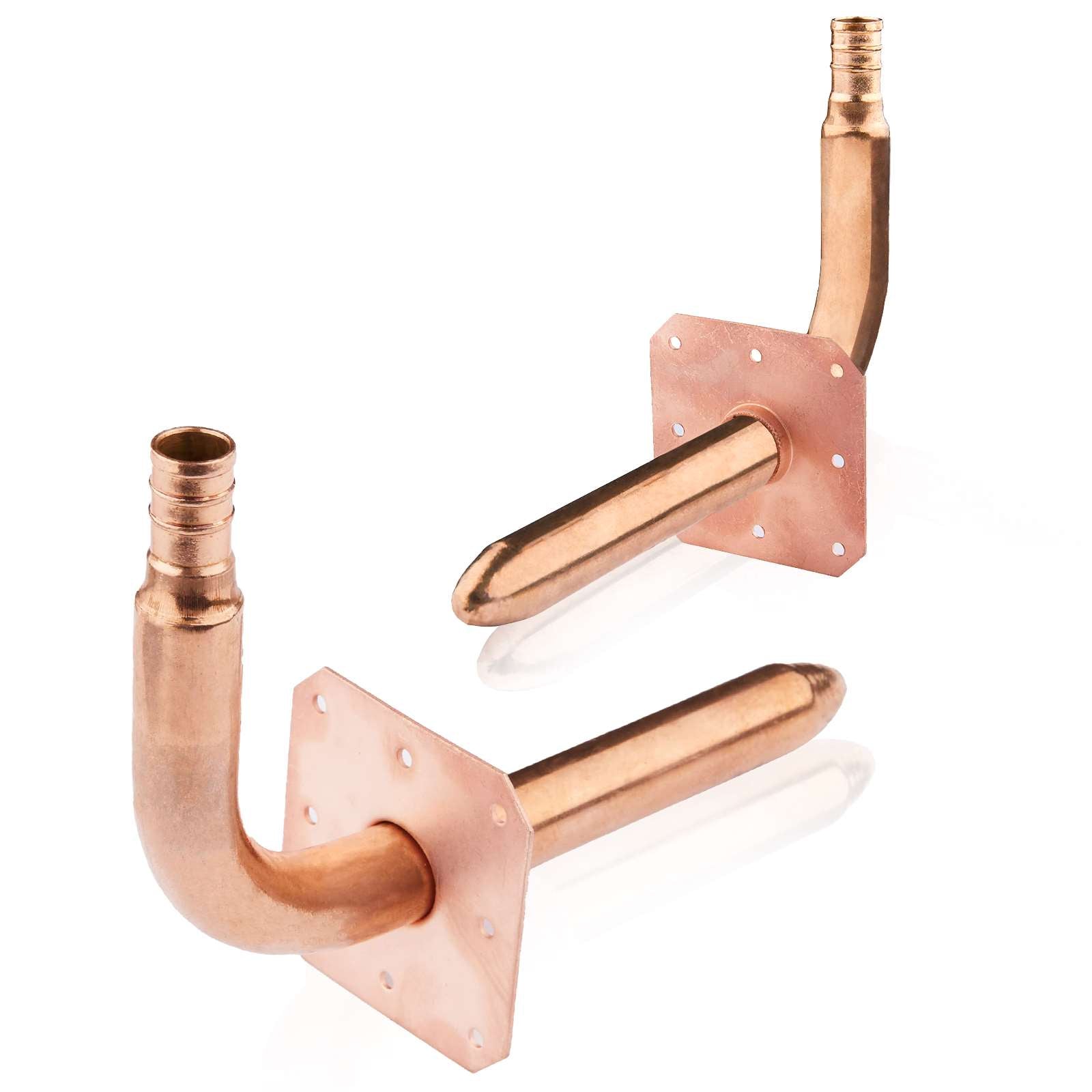 Pex Copper Stub Out 1/2 10-Pack HeSun 1/2 Inch Barb Crimp Copper Stub ...