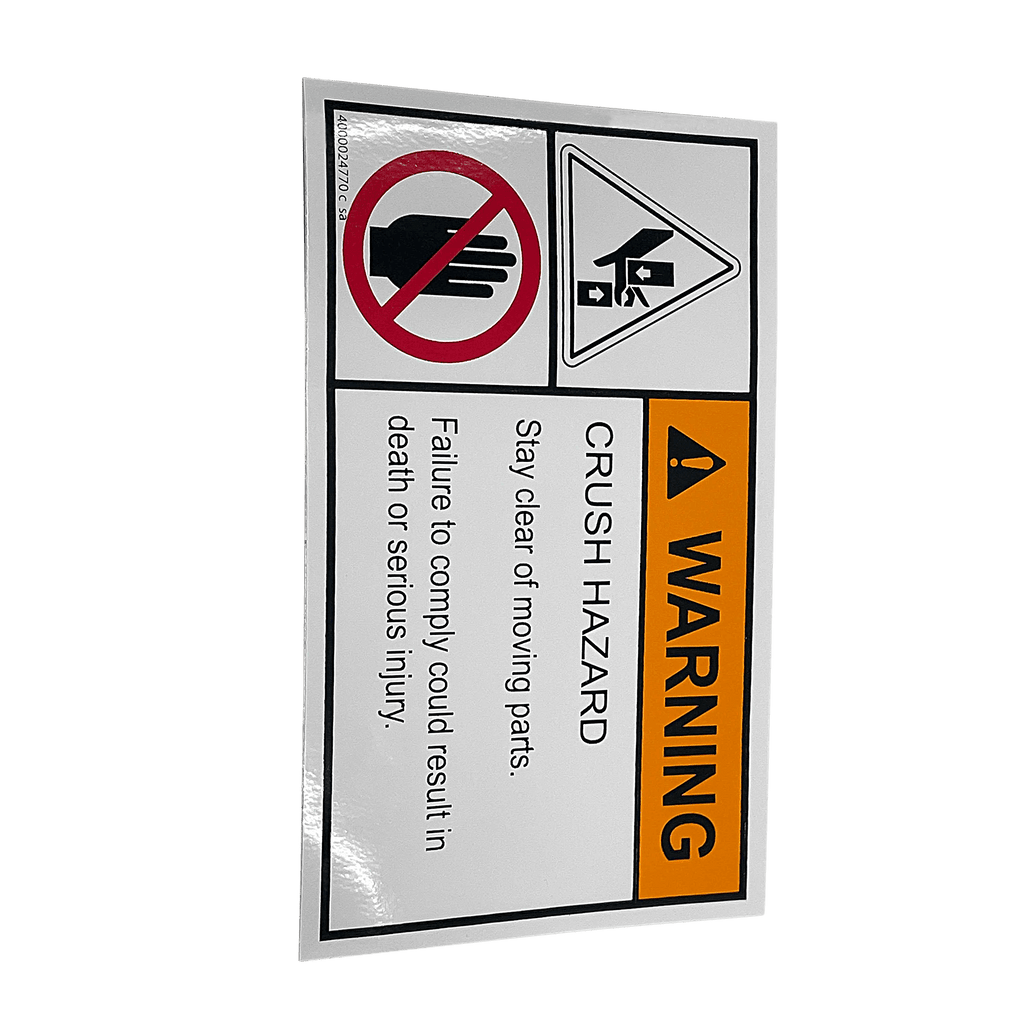 Haulotte Hand Injury Label 4000024770