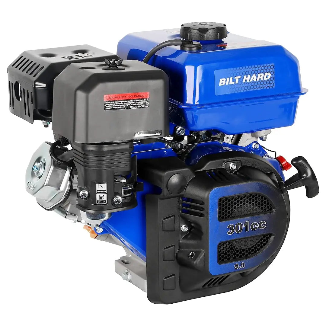 BILT HARD 301cc 10HP Gas Powered Engine, Horizontal 4 Stroke OHV Gas ...