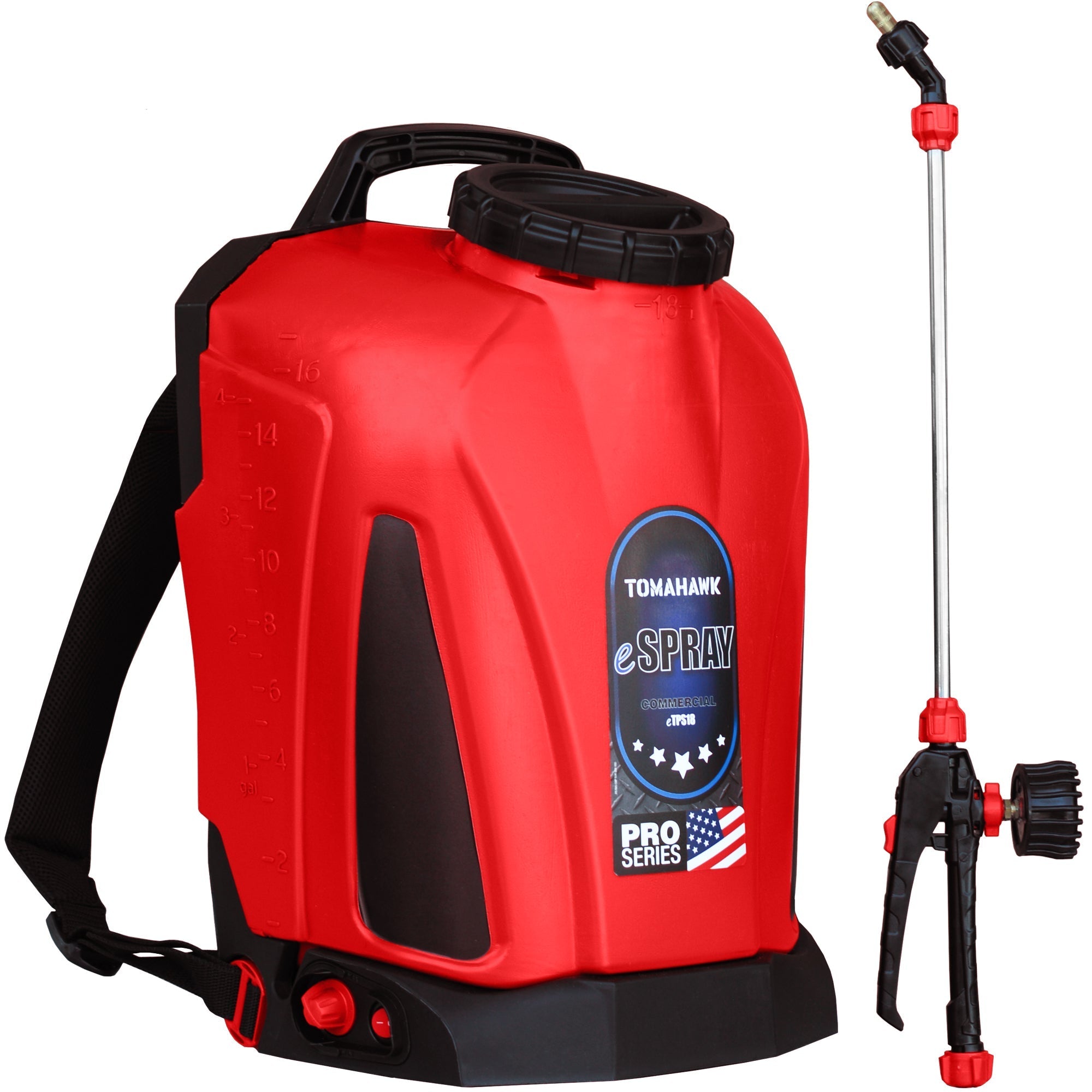 4 Gallon Battery Backpack Sprayer Lithium Powered Electric Operated for ...