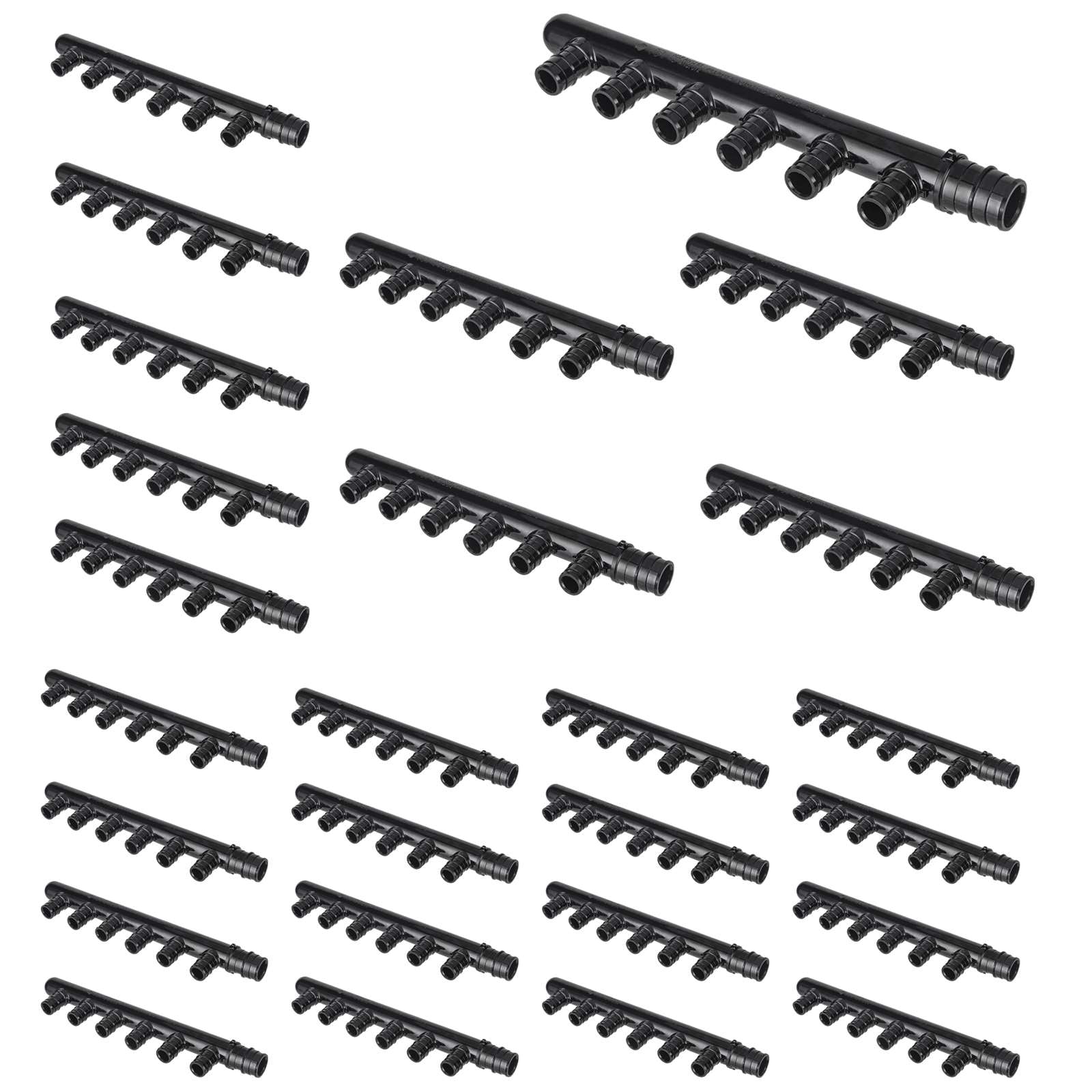 30 Pcs PEX A Expansion 3/4" x 1/2" Closed Manifold (6 port) Wholesale