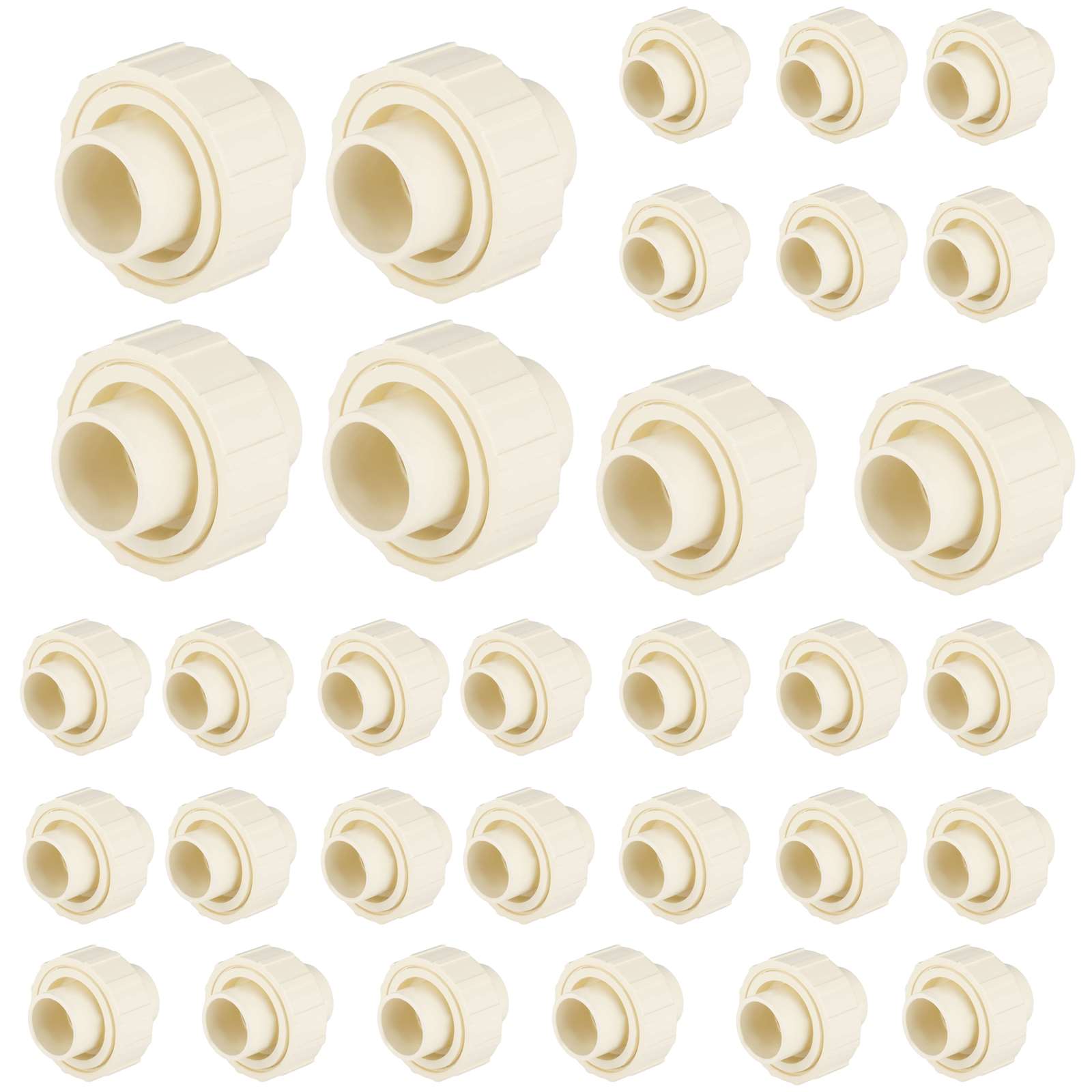 30 Pcs 1/2" CTS CPVC Union (Socket with EPDM O-ring Seal)
