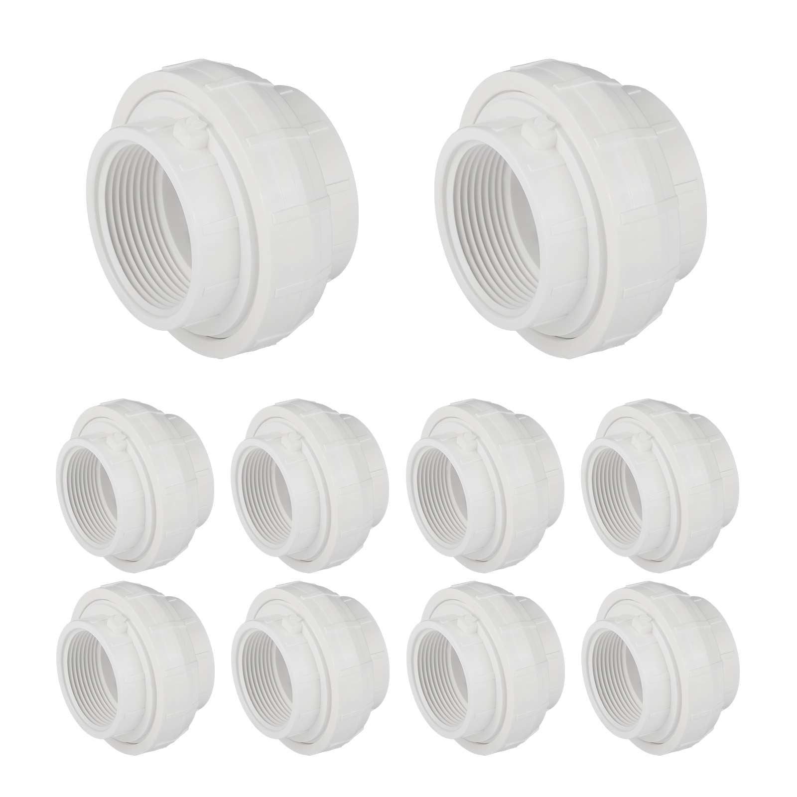 10 Pcs 2" PVC FIP Union