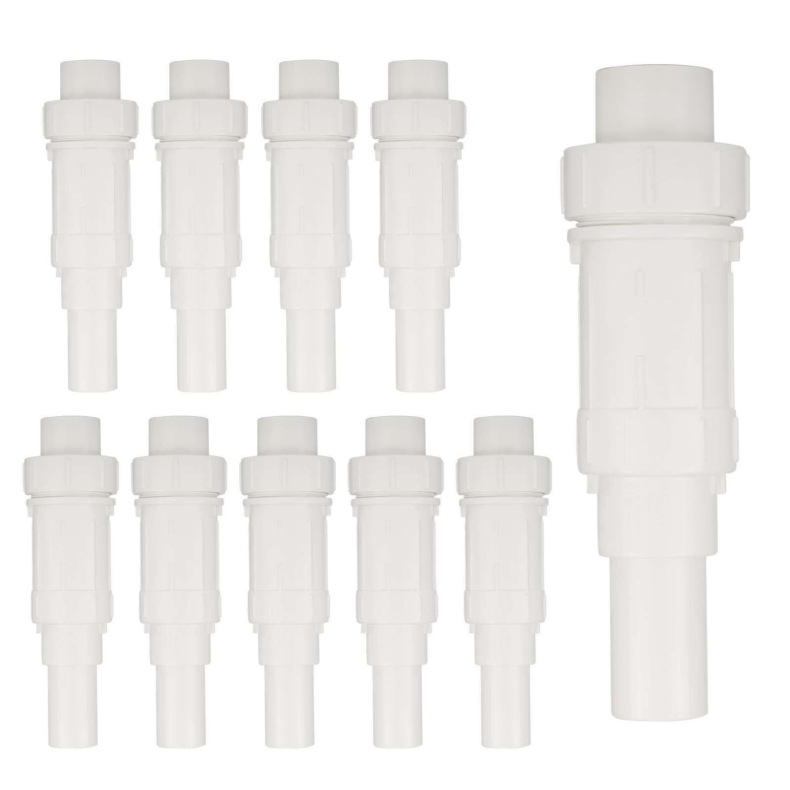 10 Pcs 3/4" PVC Expansion Coupling