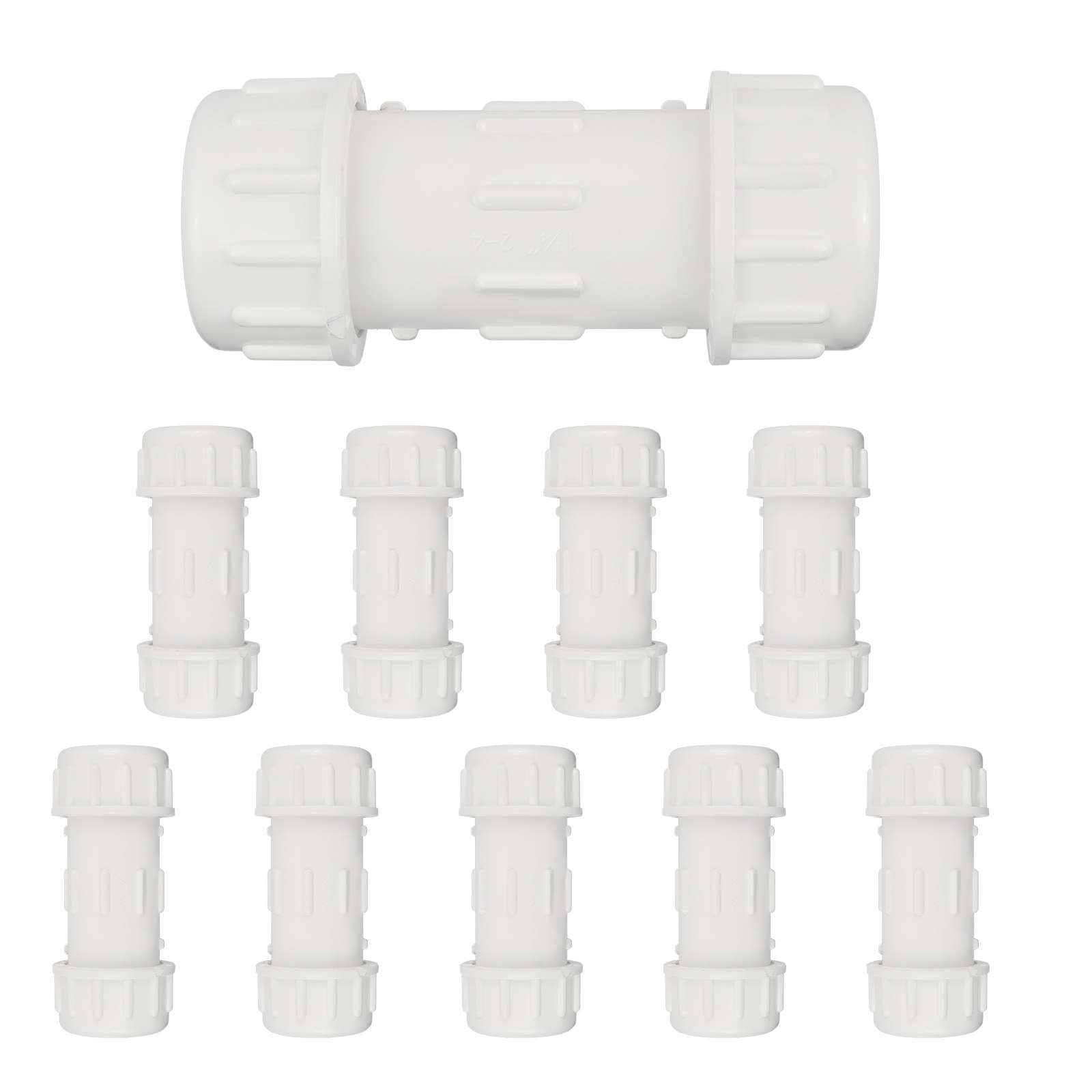 10 Pcs 2" PVC Compression Coupling