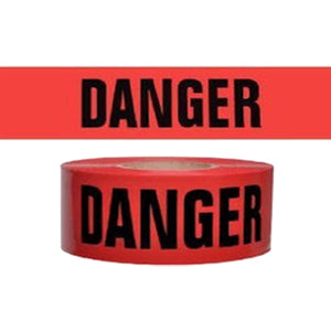 Red Danger Tape 3" X 1000'