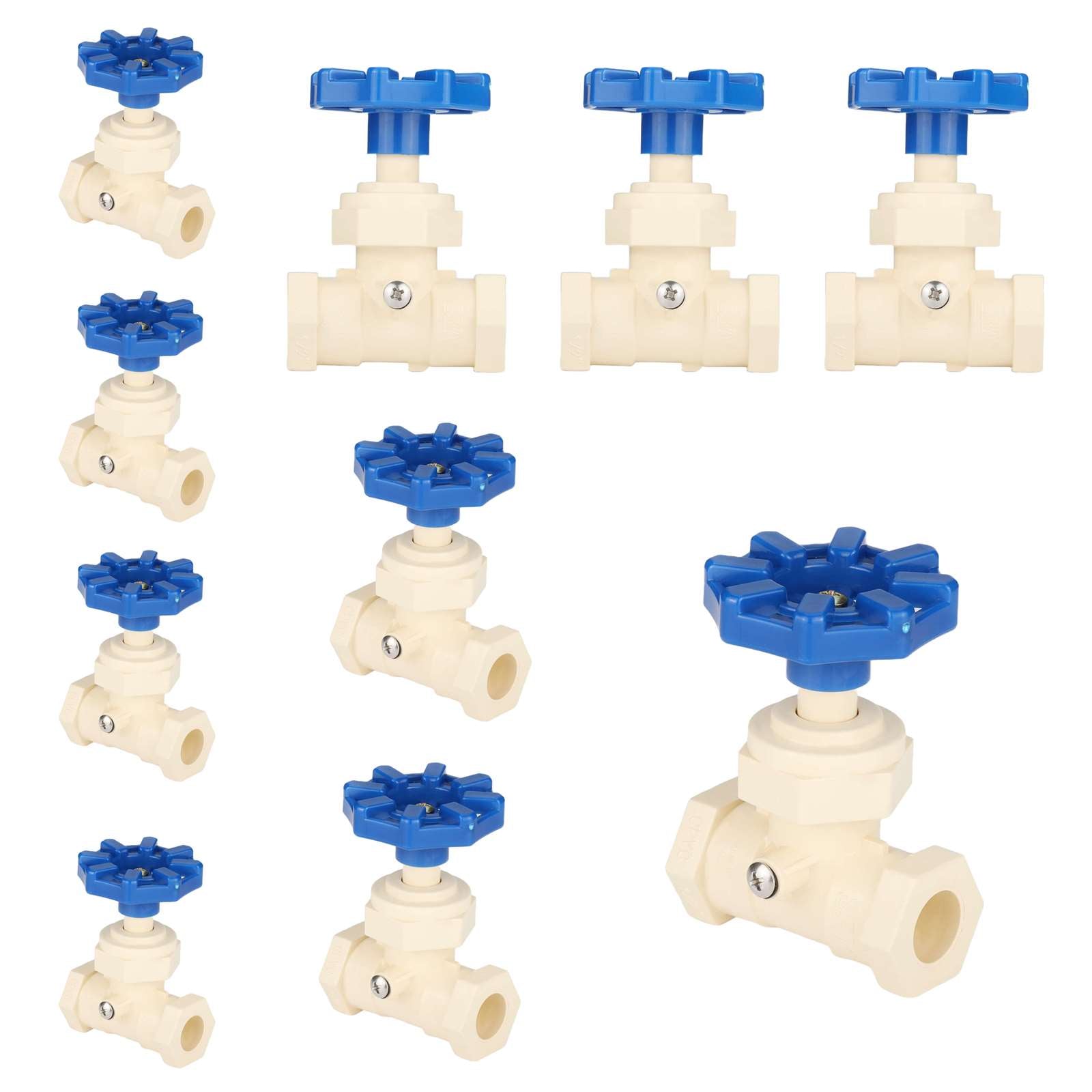 10 Pcs 1/2" CPVC Stop and Waste Valve