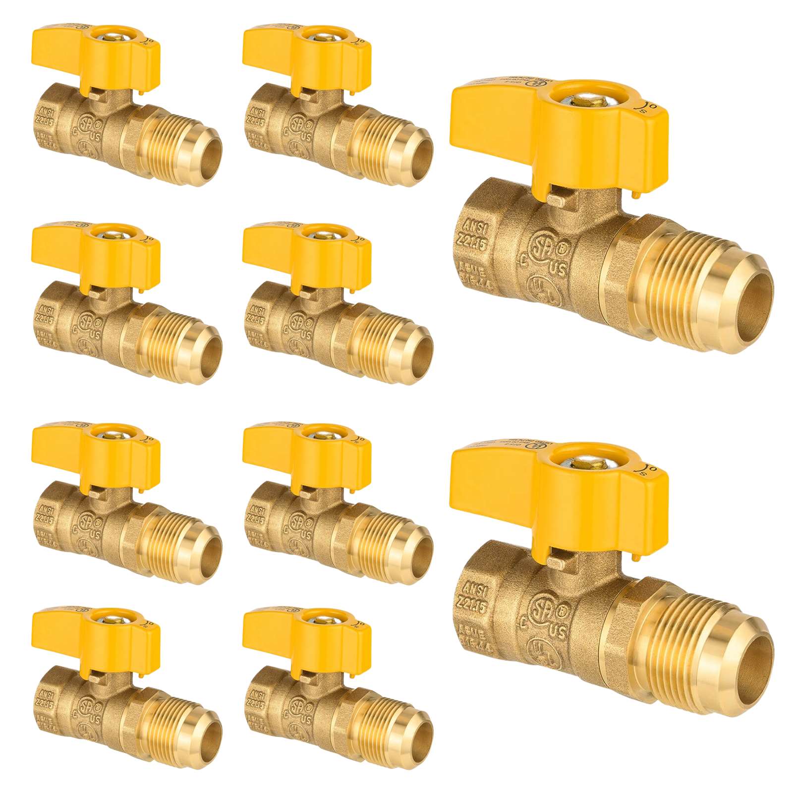 10 Pcs 1/2" FNPT X 3/8" OD Flare Valve
