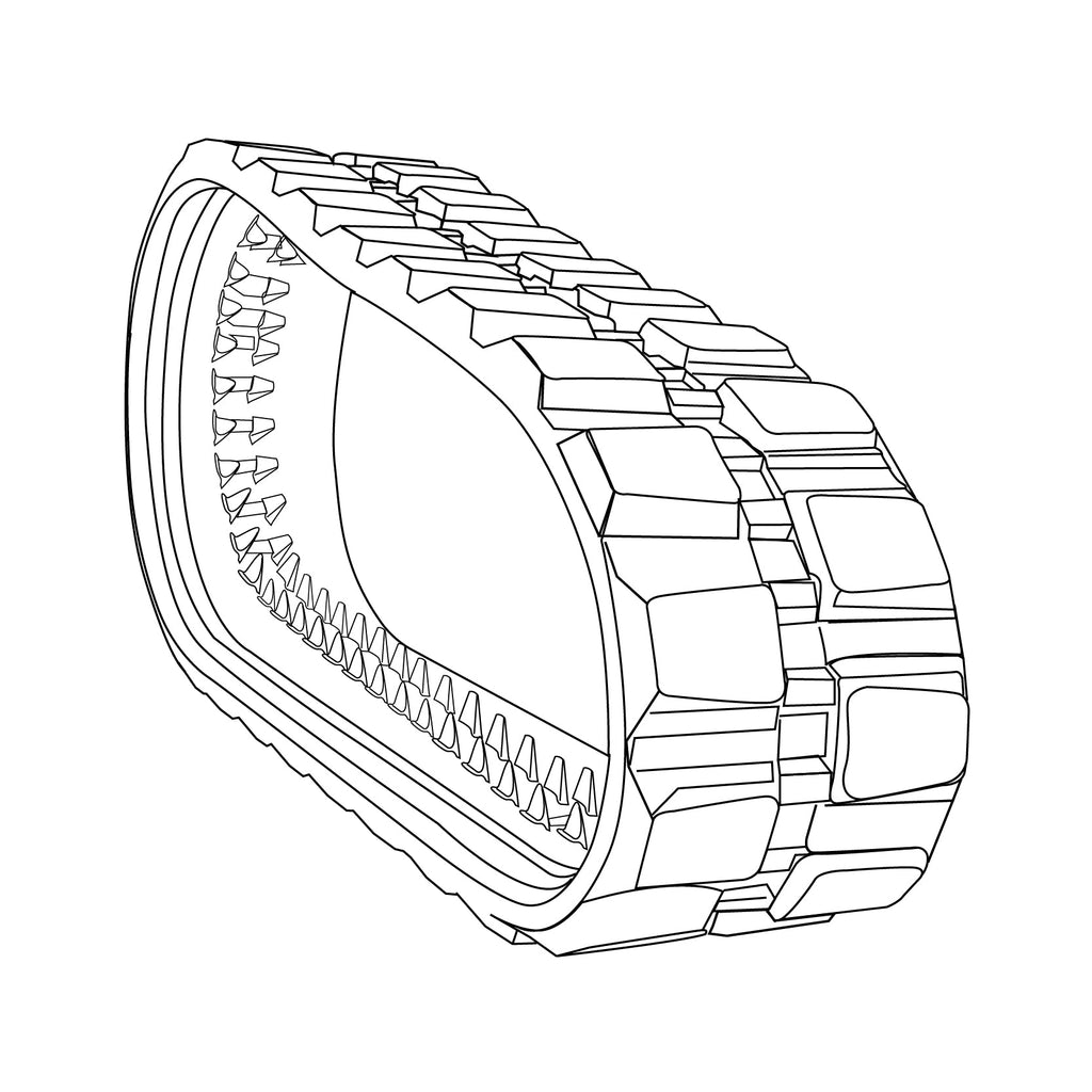 John Deere 323D Track - Block Tread Pattern